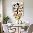 Cat Library Canvas Wall Art for Living Room, Cartoon Pet Portrait Book ...