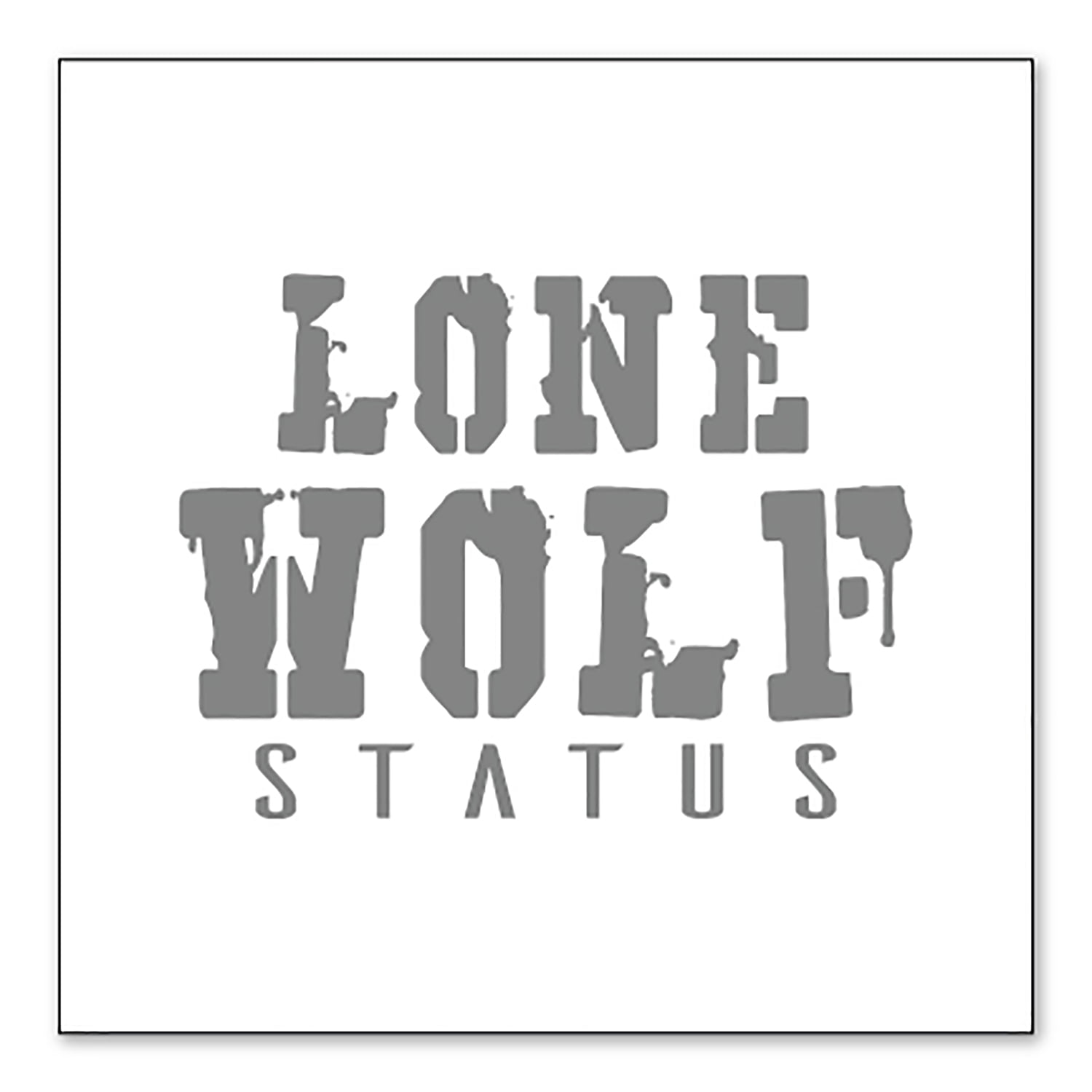 DistinctInk Custom Bumper Sticker - 10" x 10" Decorative Decal - White ...