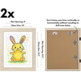 2 Pack - Kids Artwork Frame Changeable (Light Wood) - Magnetic Door ...
