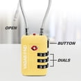 VAGABOND TSA Accepted Luggage Travel Lock 3 Digit Combination Keyless ...