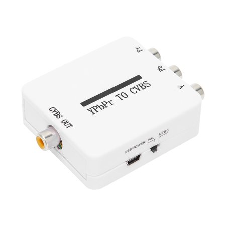 Tbest Video Adapter,Mini YPBPR To CVBS Video Converter Analog Chromatic ...