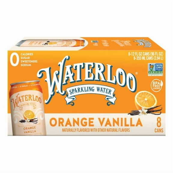Waterloo Sparkling Water, Lemon Italian Ice, 12 fl oz, 8 pack cans ...