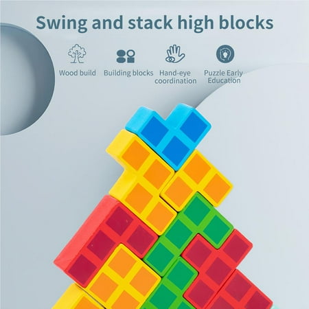 Colorful Block Balance Game Puzzle Block Balance Toy Funny Children's ...