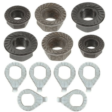 Hims 1 Set Bike Nuts Wheel Axle Nut and Safety Hanger Kit Bike Steel ...