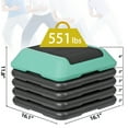 ZENY 16" x 16" Adjustable Fitness Aerobic Step Stepper Workout Trainer ...