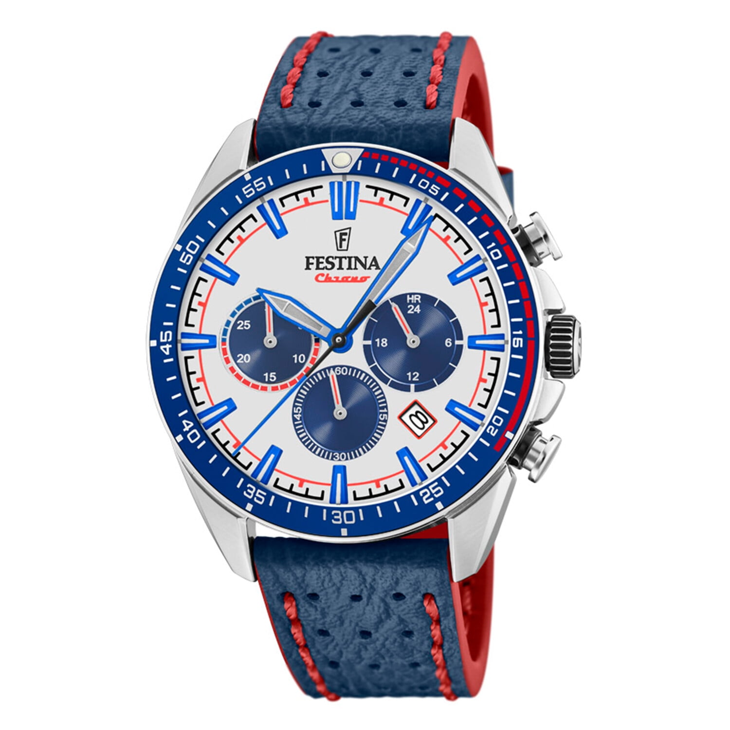 Festina Men's The Originals F20377-1F37 White Leather Quartz Fashion ...