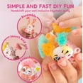 KLEVER KITS Plush Craft Kit DIY Keychain Making for Kids 3 Pack Stuffed ...