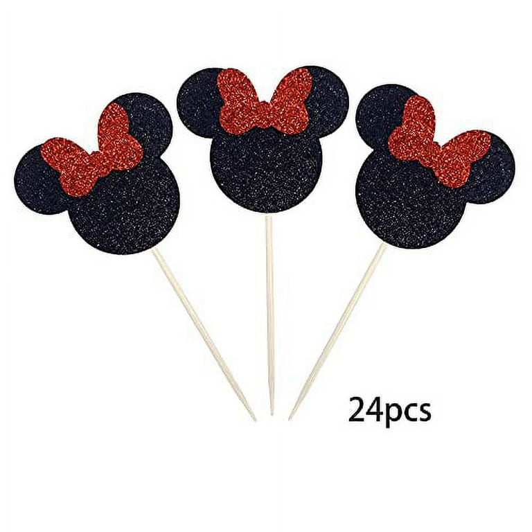 Red Minnie Mouse Cake Topper
