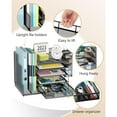 Eastappli Desk Organizer with File Holder, 5-Tier Paper Letter Tray ...