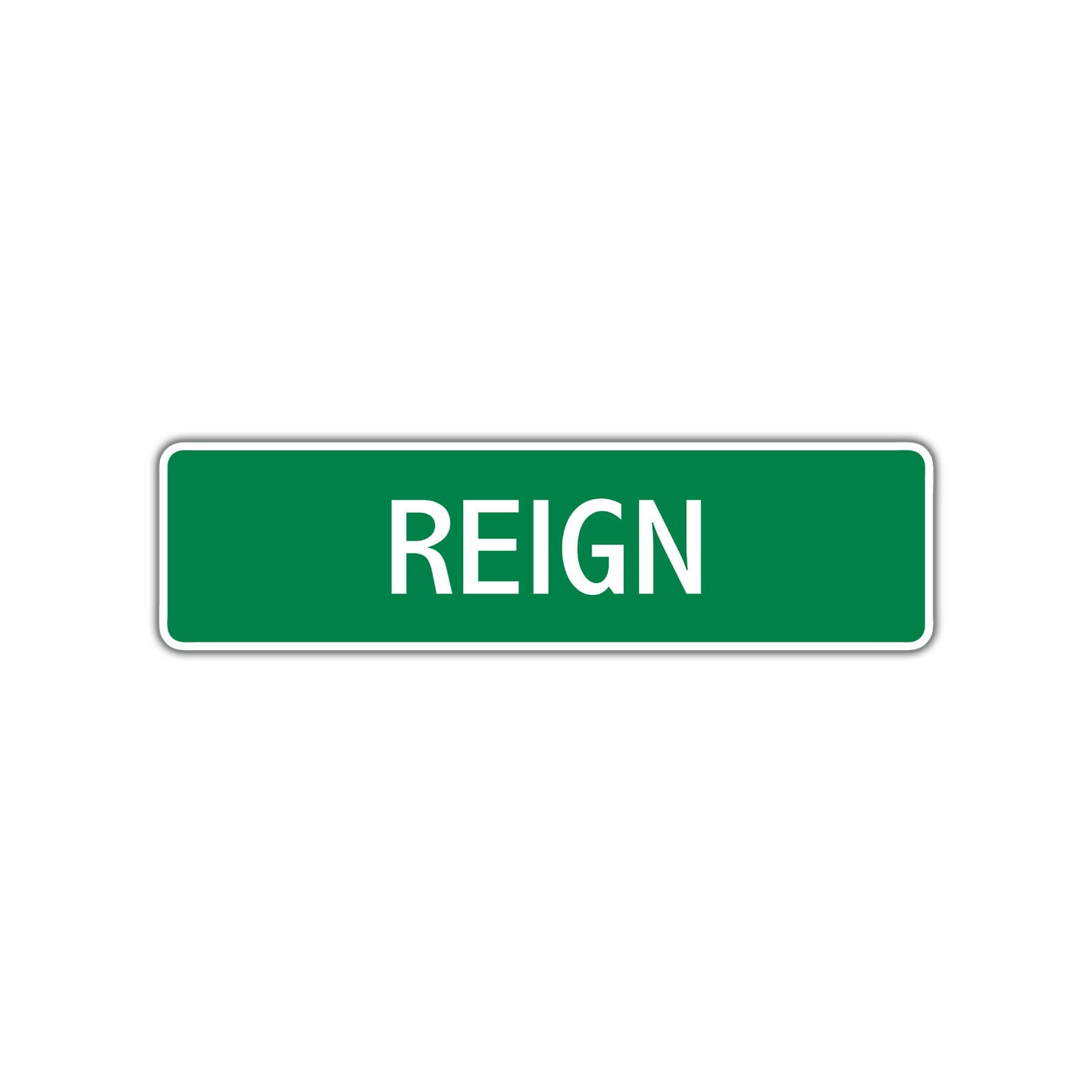 Reign Girls Children Name Letter Printed Wall Plaque Decoration Label ...