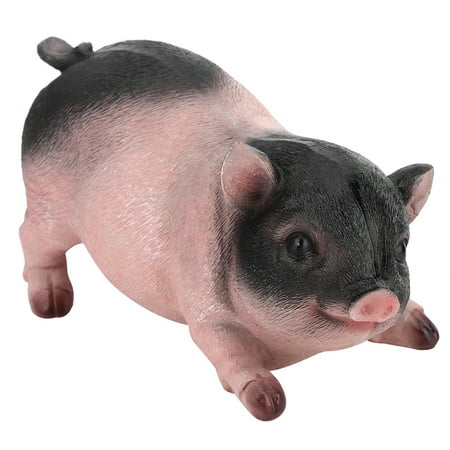 Fyydes Resin Pig Decor,Resin Little Pig Animal Figurines Sculptures ...