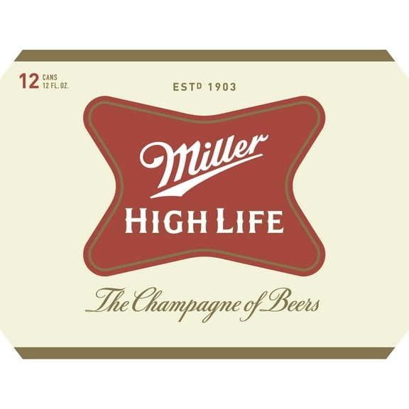 Miller High Life Beer, 12 Pack, 12 fl oz Glass Bottles, 4.6% ABV ...