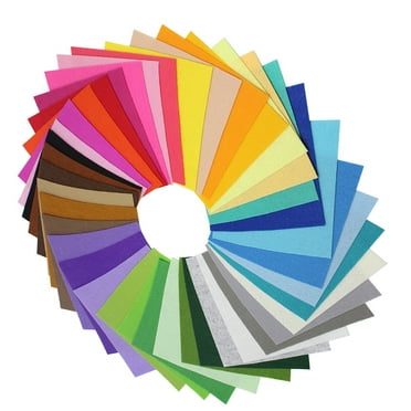 Naler 50pcs Felt Fabric Sheets, 8x12in, 1mm Thick, Assorted Colors, for ...