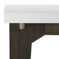 SAFAVIEH Josef Retro Lacquer Floating Top Console Table White / Dark ...
