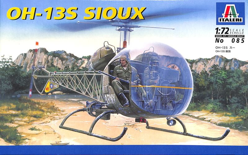 Italeri 1:72 OH-13 S Sioux Helicopter Plastic Model Kit #085 - Walmart.com