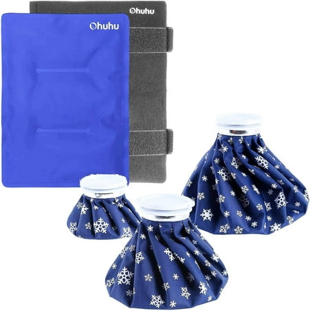 Hot Cold Ice Pack Reusable Ice Bag 3 Pack [11" 9" 6"] Hot Cold Therapy ...
