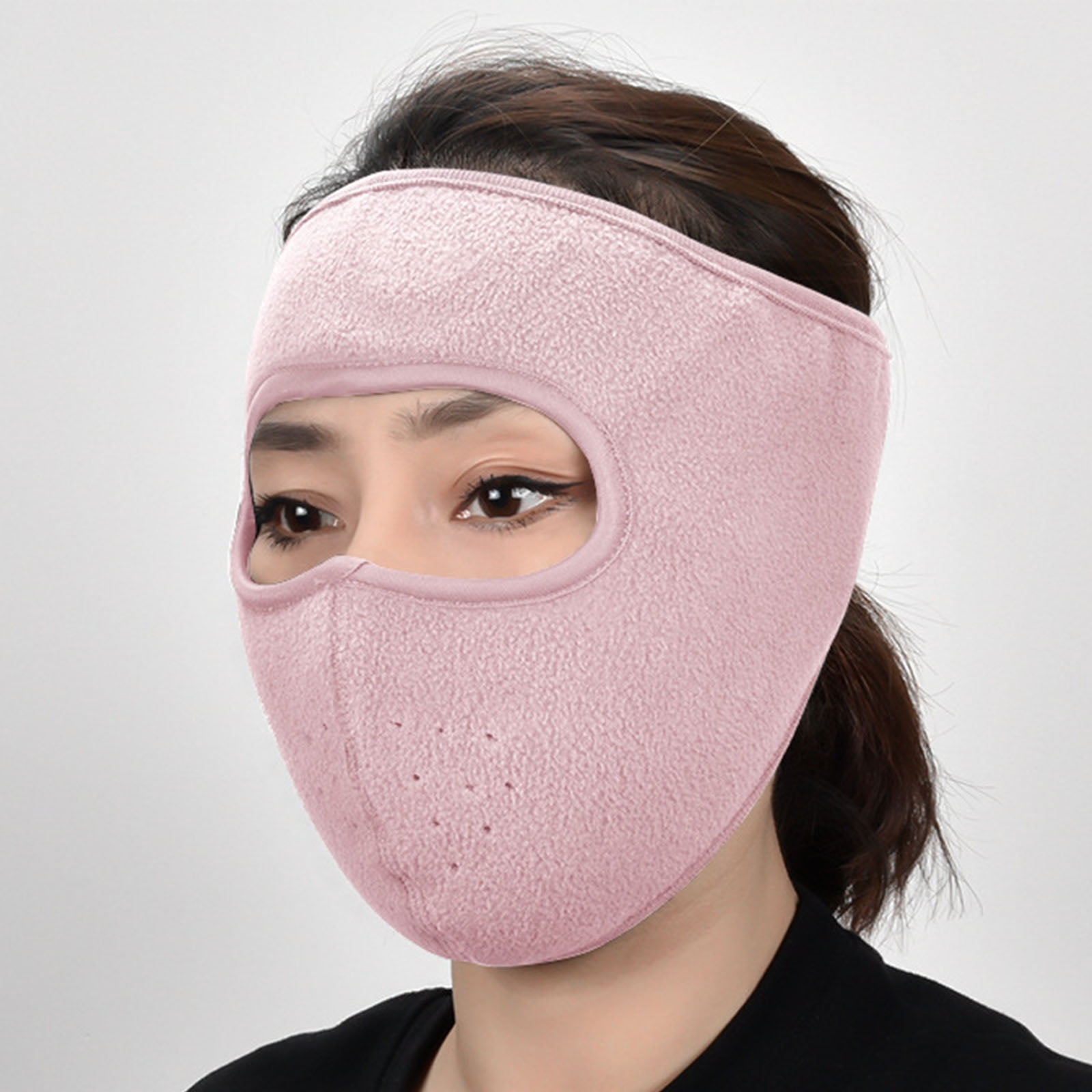 Full Face Windproof Mask Polar Fleece Warm Face Protection Cover Winter ...