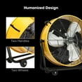 VIVOSUN 24” Industrial Tilt Drum Fan, Heavy Duty, High Velocity, 3 ...
