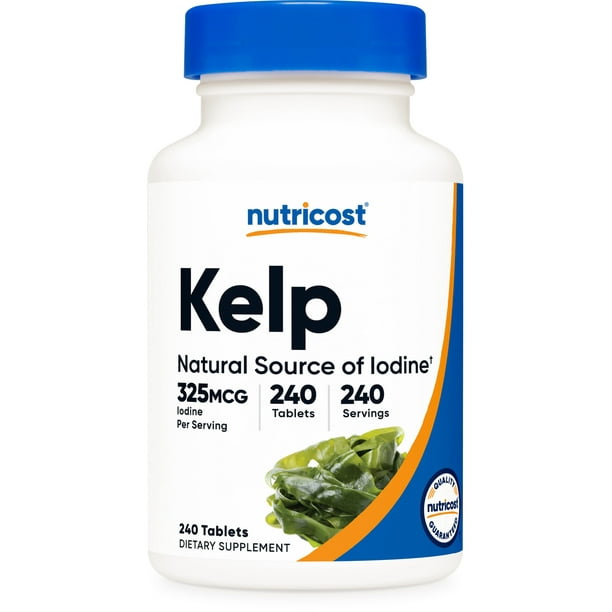 Nutricost Kelp Tablets, 325mcg of Iodine, 240 Tablets, Supplement ...