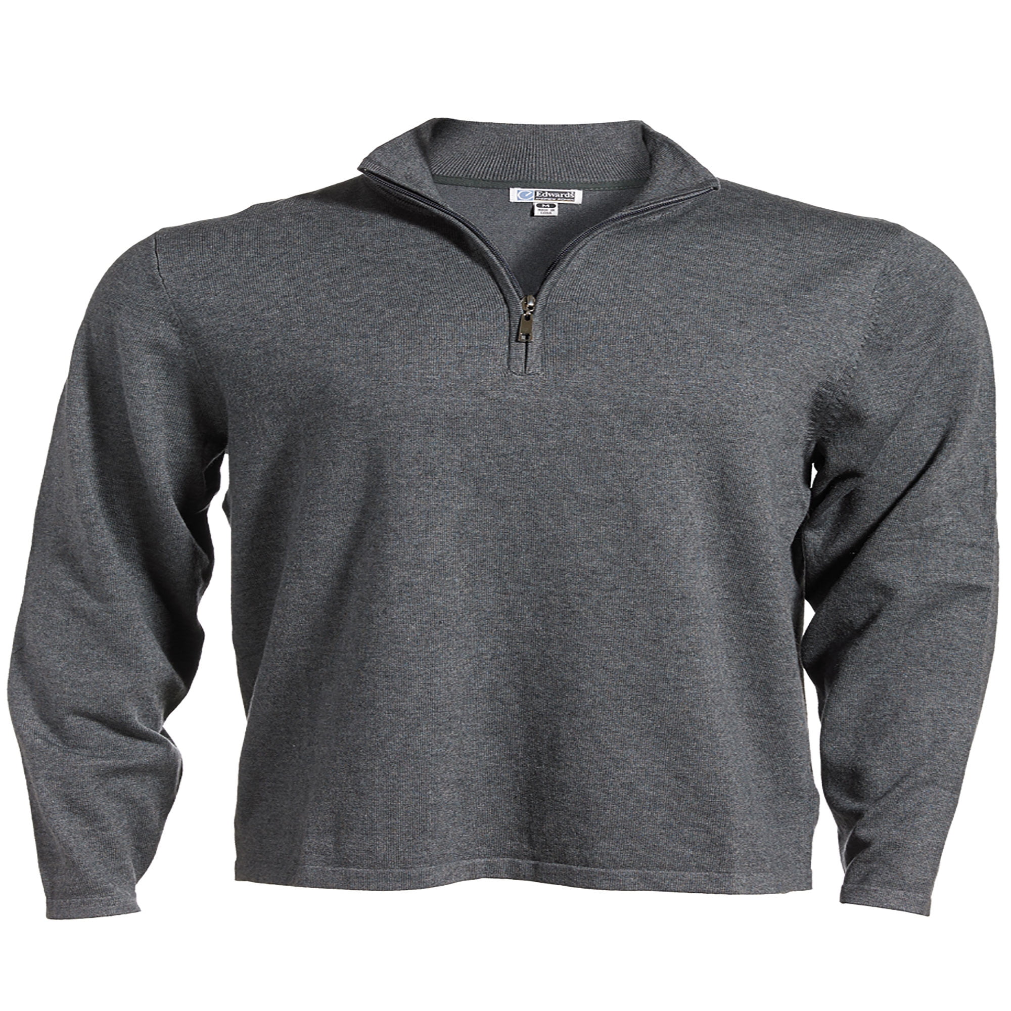 Edwards Garment Long Sleeve 1/4 Zip Fine Gauge Sweater, Style 4072 ...