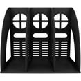 SAYEEC Magazine Holder, Plastic File Organizer, 3 Compartment Desk ...