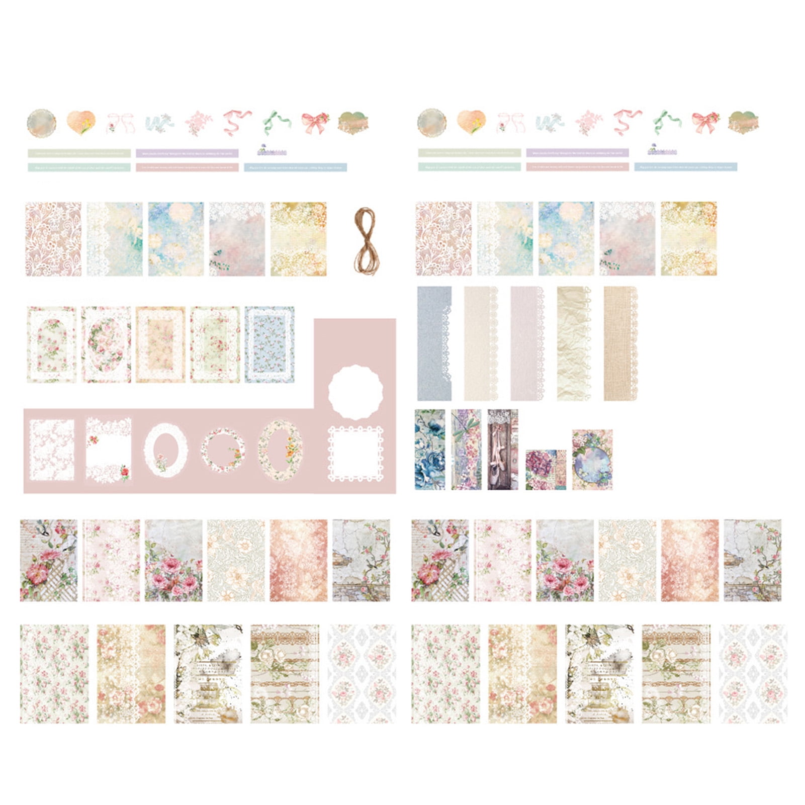 Hand Account Sticker Set- 85Pcs, Retro Frame, Rich in Content, Diverse ...