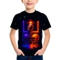 CUZIBR Boys Funny Graphic Print Tshirt Colorful Short Sleeve Baseball ...