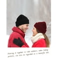 3 Holes Ski Mask Full Face Cover Outdoor Balaclava Winter Knitted Neck ...