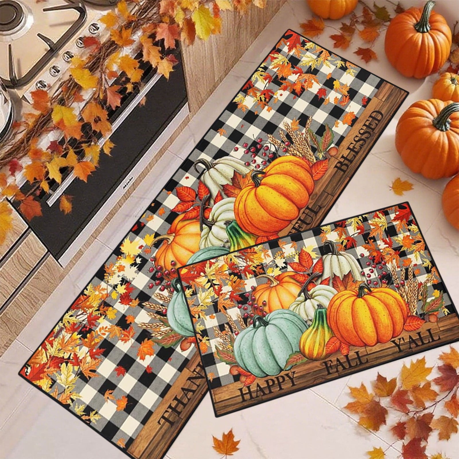 Click here for Dcgzvy Fall Kitchen Mats Kitchen Floor Mat Set  Ki... prices