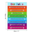 2pcs Rules Chart, 11x16inch House Rules Chart Out Rules Poster ...