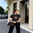 Women's Cotton Short Sleeve T-Shirt - Colorful Abstract Geometric ...