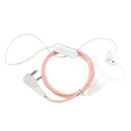 D Shape Universal Interphone Earpiece Walkie Talkie Earphone PTT Ear ...