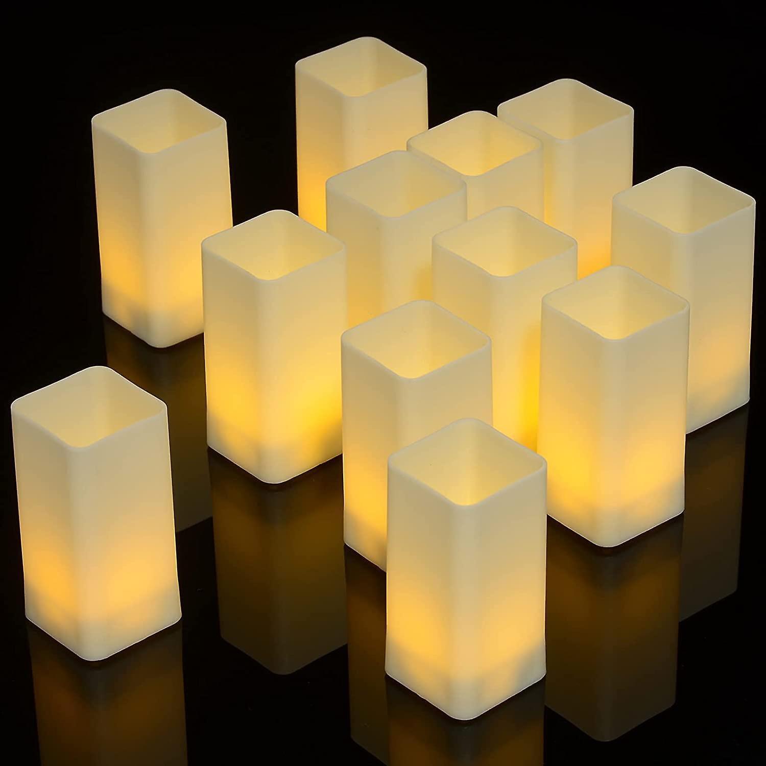 Click here for Hongchun Led Square Candles  12 Pack Battery Opera... prices