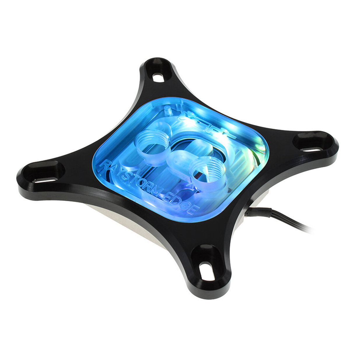 XSPC RayStorm EDGE CPU Water Block, Intel, Addessable RGB, Black ...