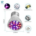 Deago 4 Pack Full Spectrum E27 LED Grow Light Bulb, 28W Grow Plant ...