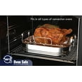 Cooks Standard Stainless Steel Roaster Pan with V-Shaped Rack, Inner 14 ...