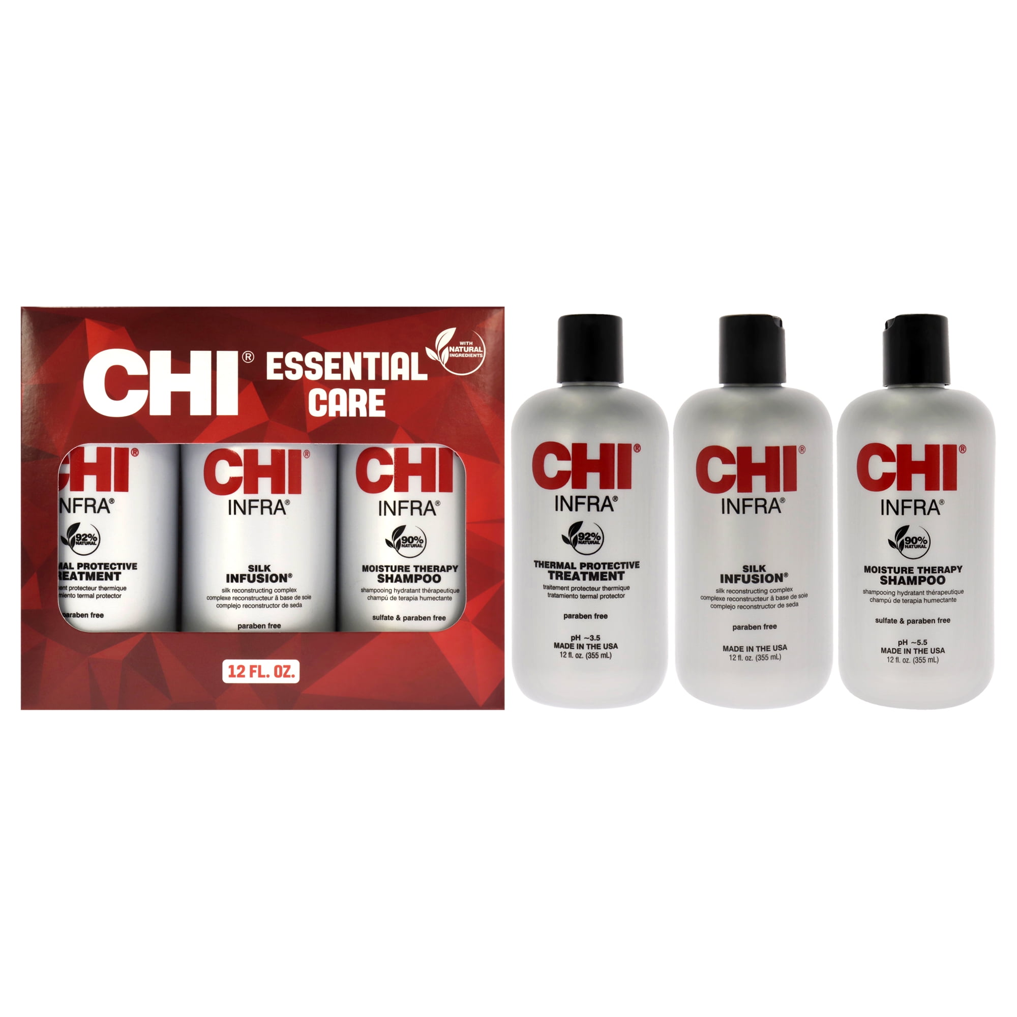 Kit CHI Infra Trio de CHI para unisex: 3 piezas de 12 oz de infusión de ...