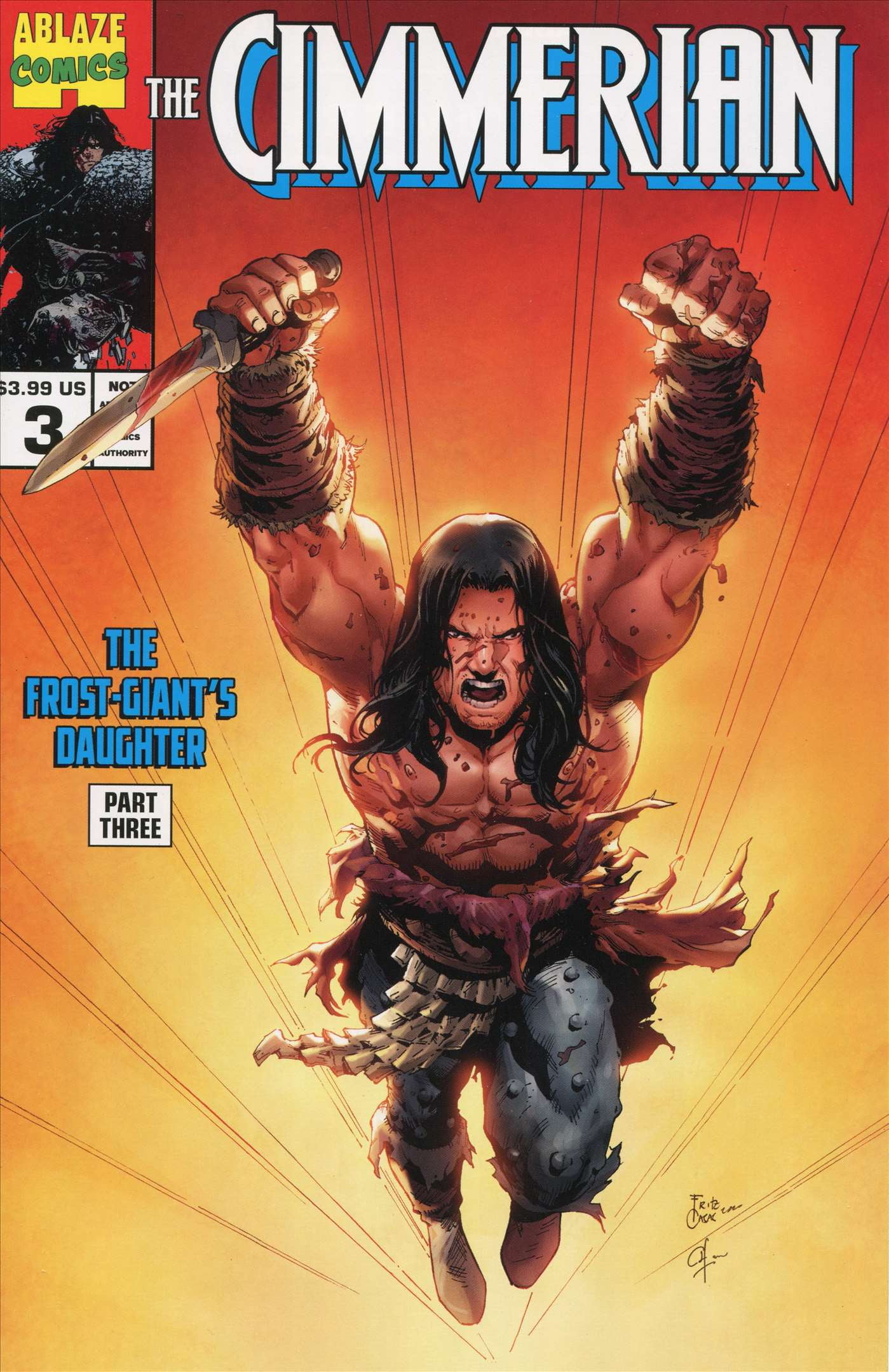 Cimmerian, The: The Frost-Giant's Daughter #3D VF ; Ablaze Comic Book ...