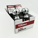 Hyper Tough Trailer Hitch Ball Mount Kit, 4 inch Drop, 2 inch Ball ...