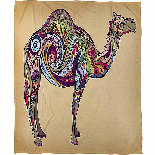 IDG Camel Coral Fleece Throw - Walmart.com