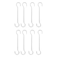 FRCOLOR 8 Pcs Large S Hooks Stainless Steel S Hook Flower Pot Hooks ...
