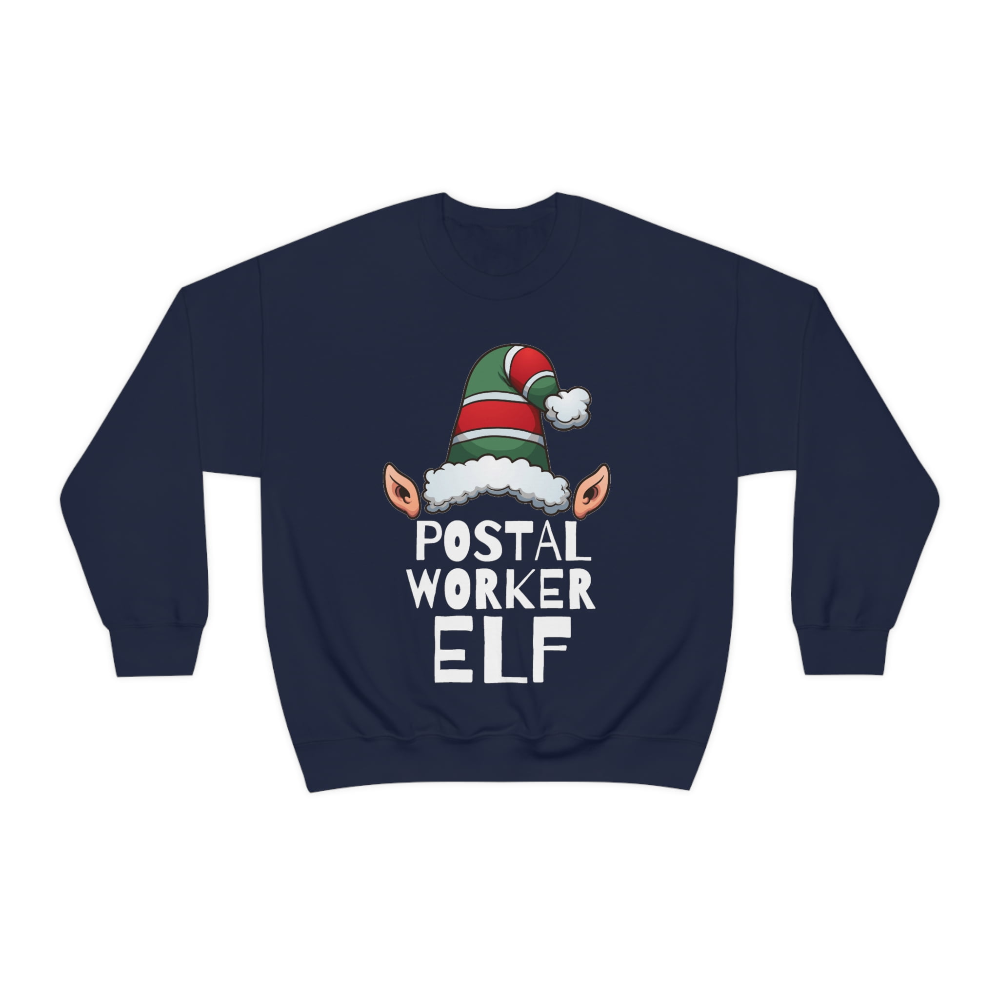 Postal worker Elf Unisex Sweatshirt, S-2XL Christmas Mailman Elves ...