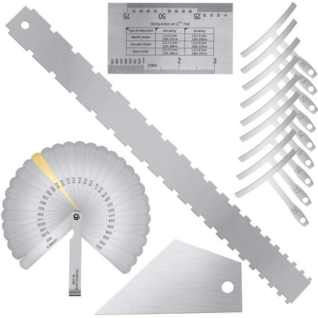 Luthier Measuring Tools Set Include Guitar Neck Notched Straight Edge ...