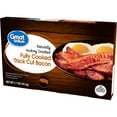 Great Value Hickory Smoked Fully Cooked Thick Cut Bacon 2.1 oz with 6g ...