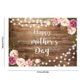Happy Mother's Day Backdrop Rustic Wood Floral Mother's Day Background ...