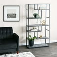Household Essentials Faux Concrete Slate 6-Shelf Bookcase - Walmart.com