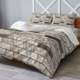 4 Piece Duvet Cover Set Full, Retro Marble Texture Pattern Soft ...