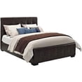 Florence Queen Tufted Faux Leather Upholstered Bed with Headboard ...