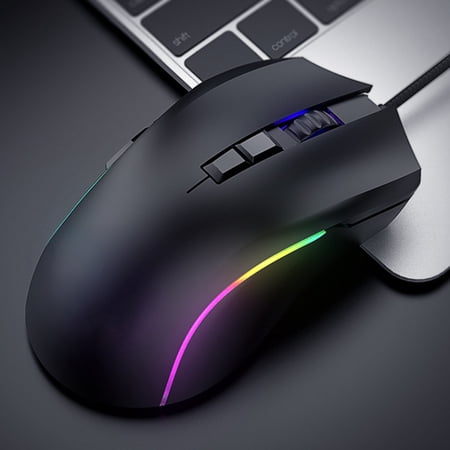FLAMEEN Wired Mouse,7 Buttons Mouse,Y‑FRUITFUL Wired Mouse 7200dpi RGB ...