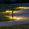 Mainstays Solar Powered Modern Dome LED Path Light Landscape Lighting ...